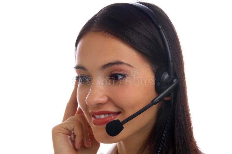 Operator stock photo. Image of communication, microphone - 4368674