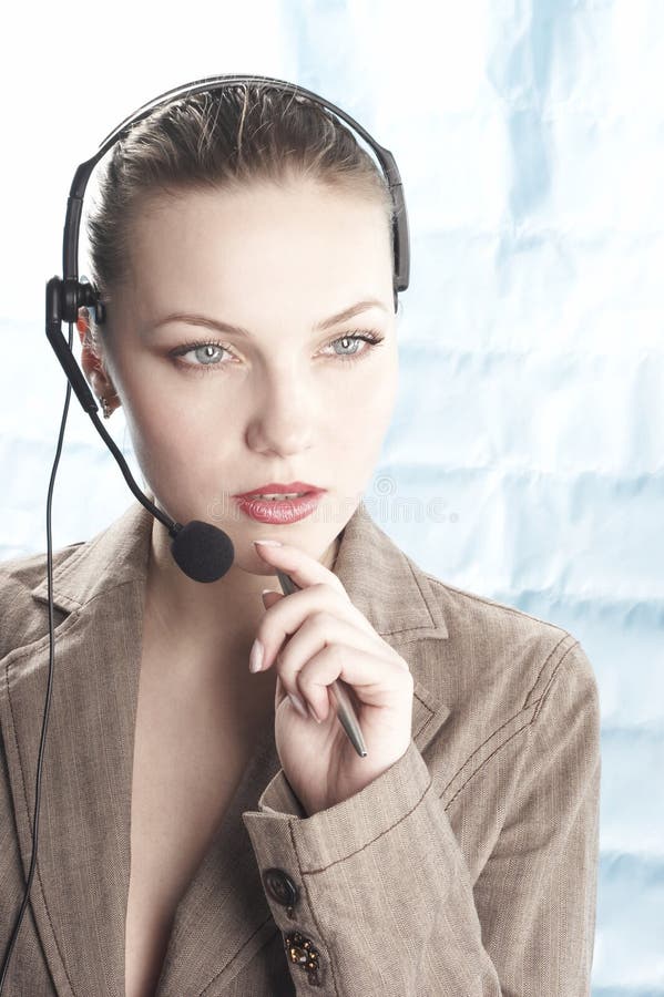 Operator stock image. Image of helpful, business, hotline - 572513