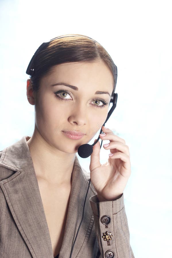 Operator stock image. Image of girl, person, headset, attractive - 530753