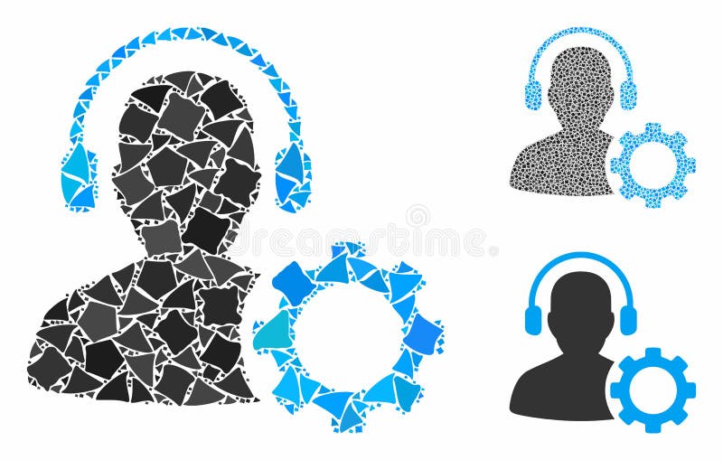 Operator Configuration Gear Composition Icon of Unequal Items Stock ...