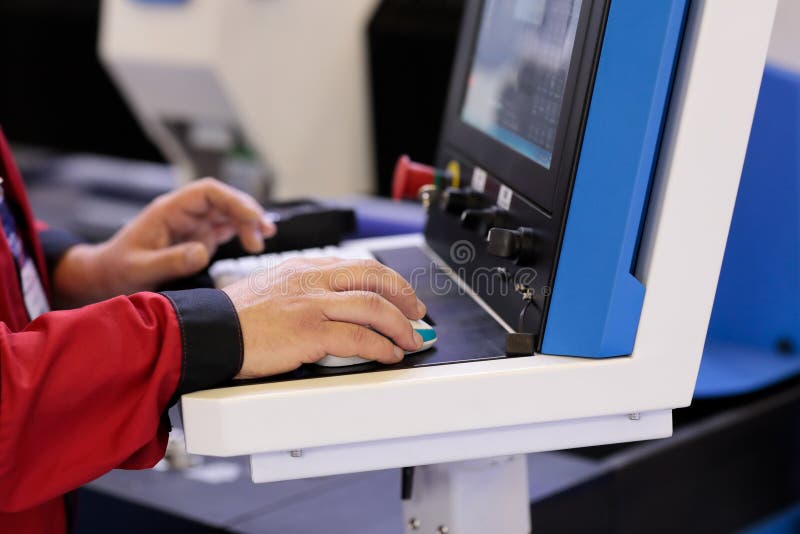 Operator Console in a Control Room Stock Photo - Image of manufacturing ...