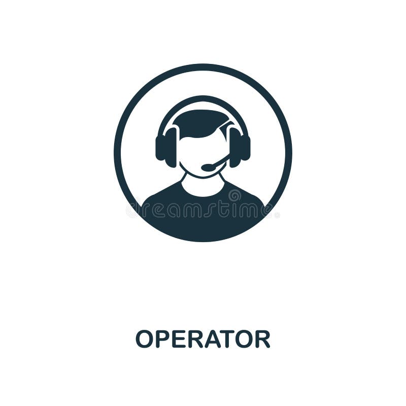 Operator Creative Icon. Simple Element Illustration. Operator Concept ...