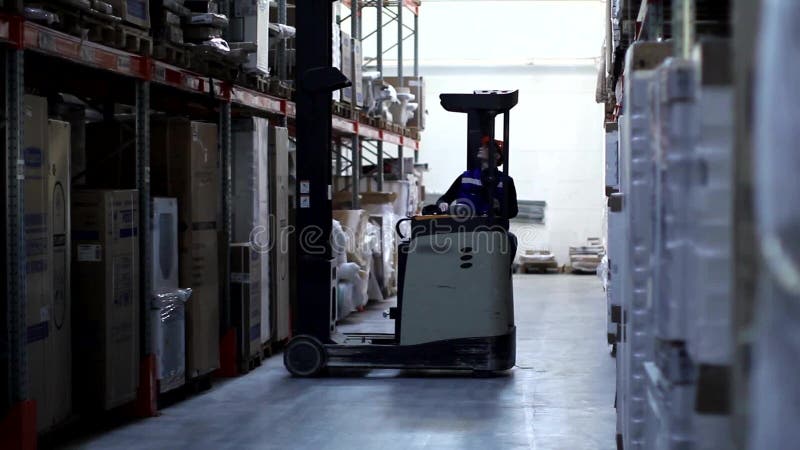 Operator Driving Loading Machine Stock Footage - Video of technology ...