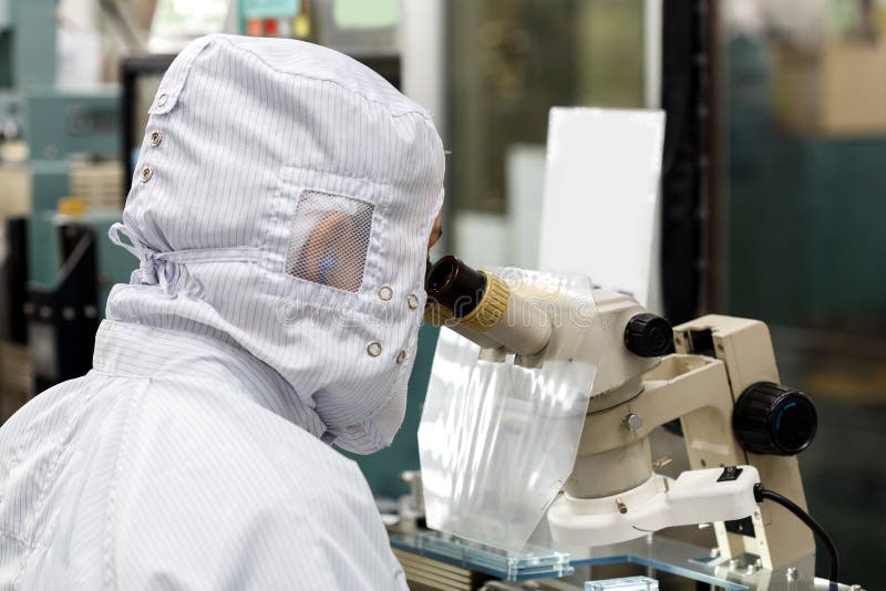 Microscope for Manufacturing Stock Photo - Image of microbiology ...