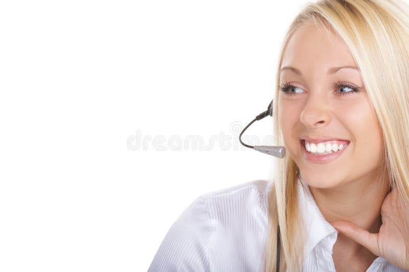 Operator girl stock photo. Image of helpful, operator - 1582706
