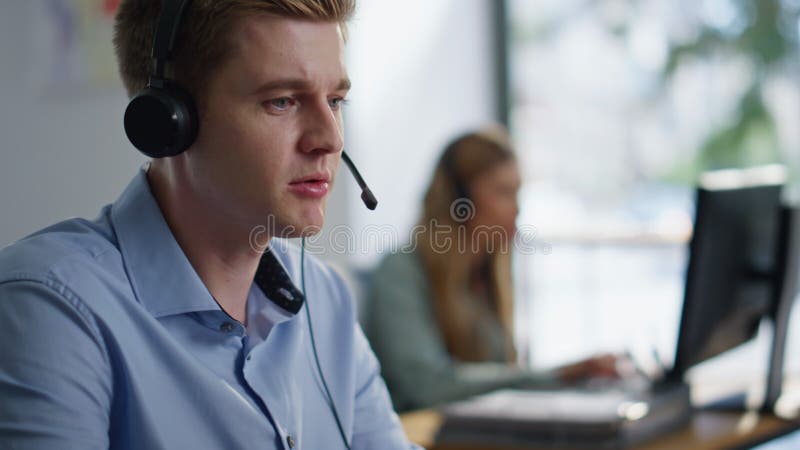 Operator Hands Typing Keyboard Processing Client Request at Office ...