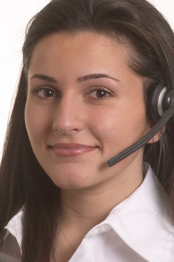 Operator on headset stock image. Image of headphone, communication ...