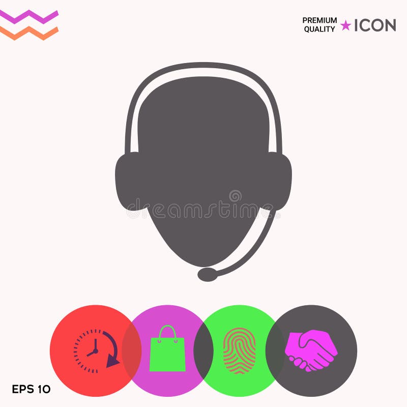 Call Center Headset Icon Stock Illustrations – 19,723 Call Center ...