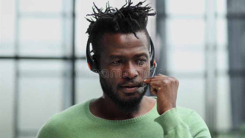 Smiling Friendly Handsome Young Male Call Centre Operator. Stock Image ...