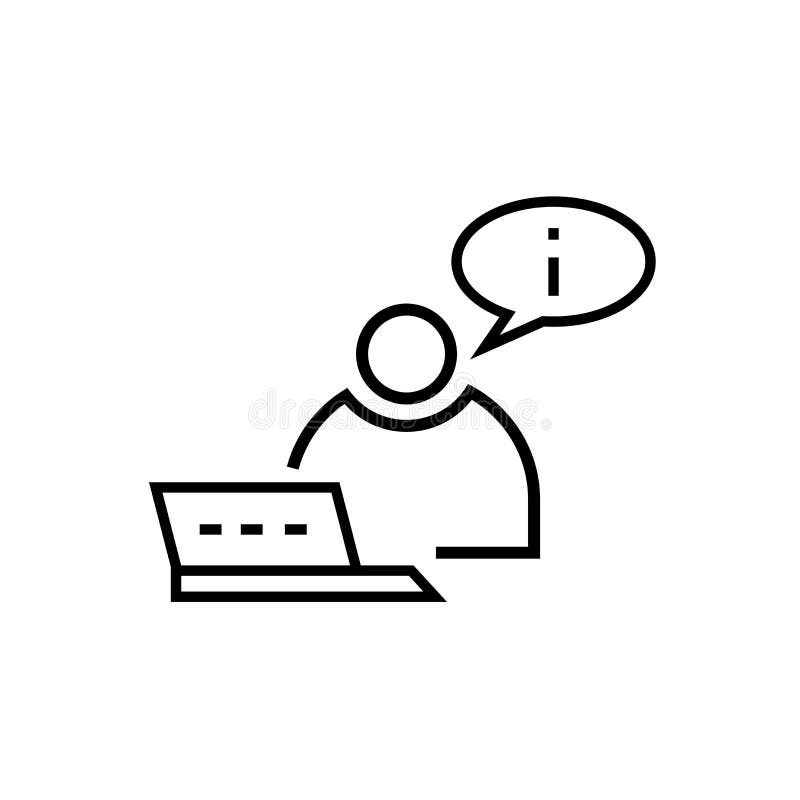 Operator Icon Vector Sign and Symbol Isolated on White Background ...