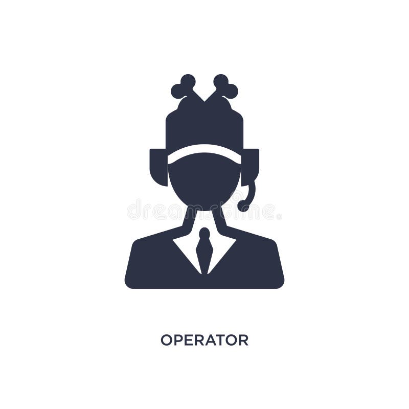 Smiling Customer Support Operator Stock Vector - Illustration of ...