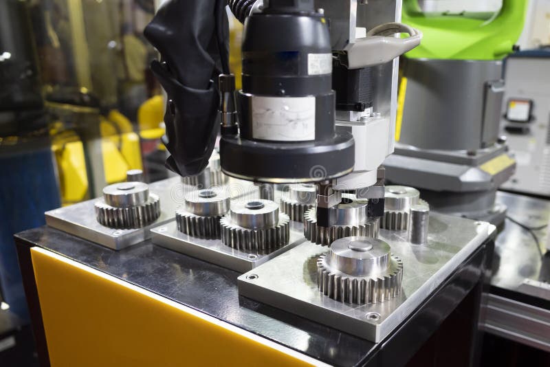 Operator Inspection High Precision Part by Automate Vision System Stock ...