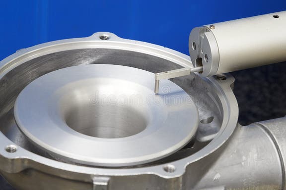 Operator Inspection Turbo Surface Roughness by Roughness Tester Stock ...