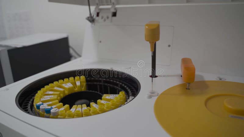 Operator Lab Assistant Woman. Laboratory Technician Test Blood in ...