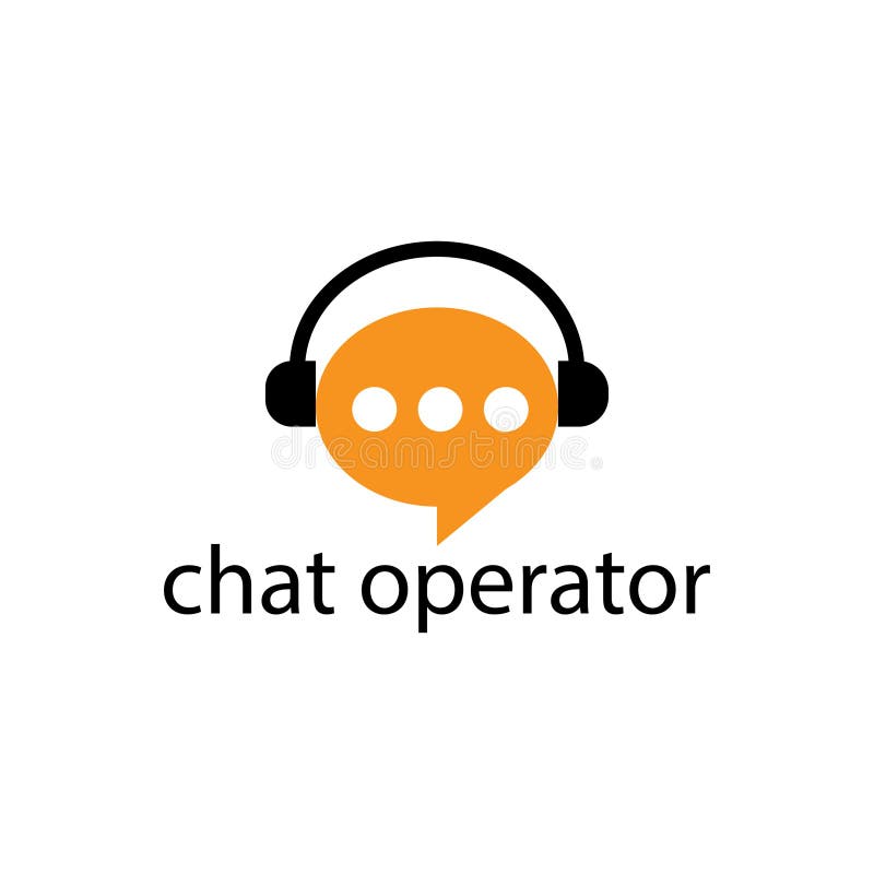 Operator Logo Vector Illustration Chat Design Stock Vector ...