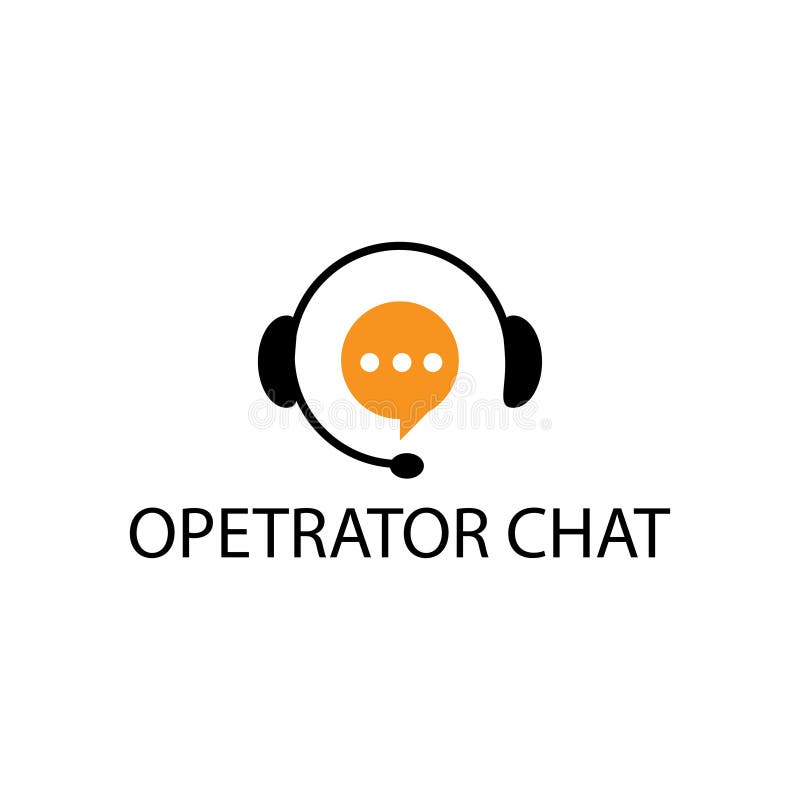 Operator Logo Vector Illustration Chat Design Stock Vector ...