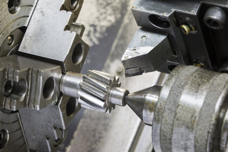 Operator Machining Automotive Gear Stock Photo - Image of carbide ...