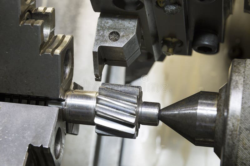 Operator Machining Automotive Gear Stock Image - Image of close ...