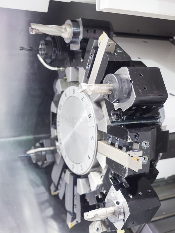 Operator Machining Mold and Die Part by CNC Turning Machine in F Stock ...