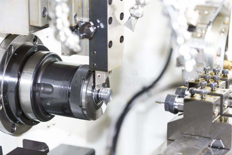 Operator Machining Automotive Part Stock Photo - Image of holder ...