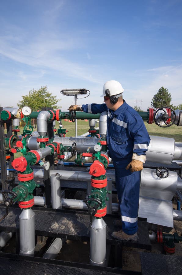 Operator stock image. Image of pipe, pressure, coverall - 34686799