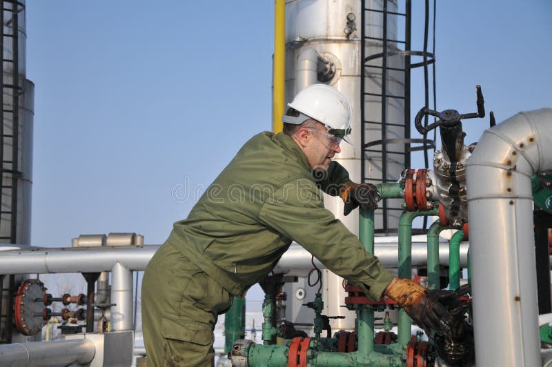 Gas operator stock photo. Image of greenhouse, person - 18874870