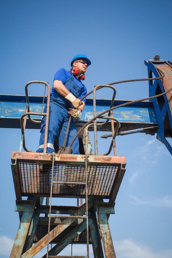 Operator in the Oil and Gas Field Stock Image - Image of gasoline ...