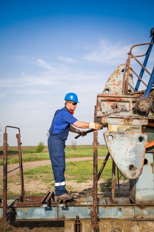 Operator in the Oil and Gas Field Stock Photo - Image of building ...