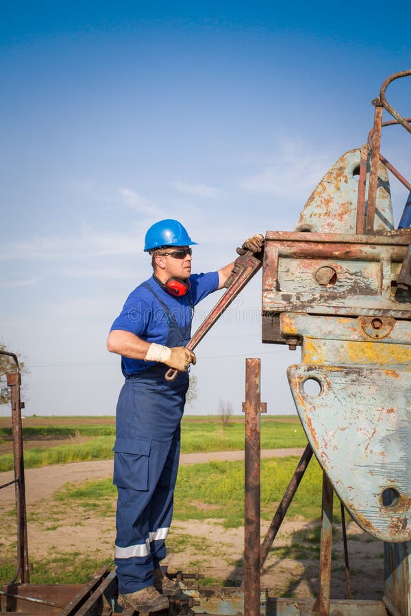 Operator in the Oil and Gas Field Stock Photo - Image of gasoline ...