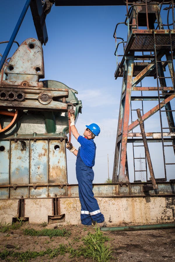Operator in the Oil and Gas Field Stock Image - Image of factory, fuel ...