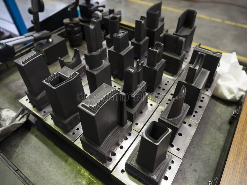 Operator Prepare EDM Electrod of Precision Mold and Die Stock Photo ...