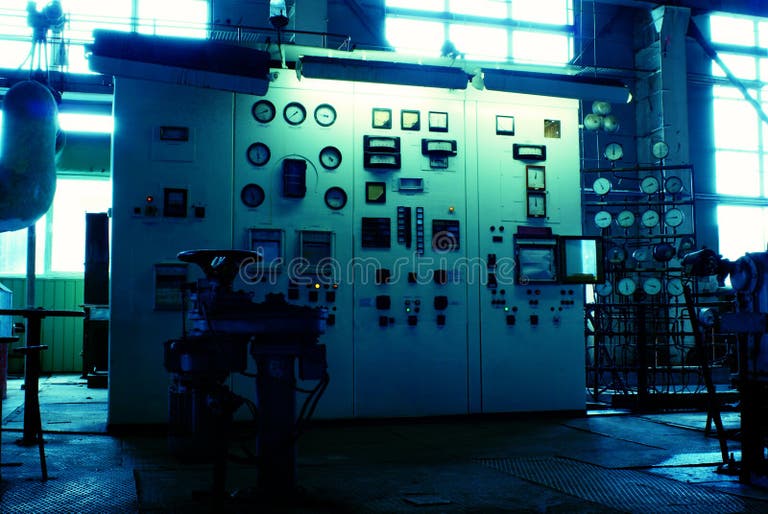 Operator Room at Power Plant Stock Photo - Image of complex, plant: 7209892