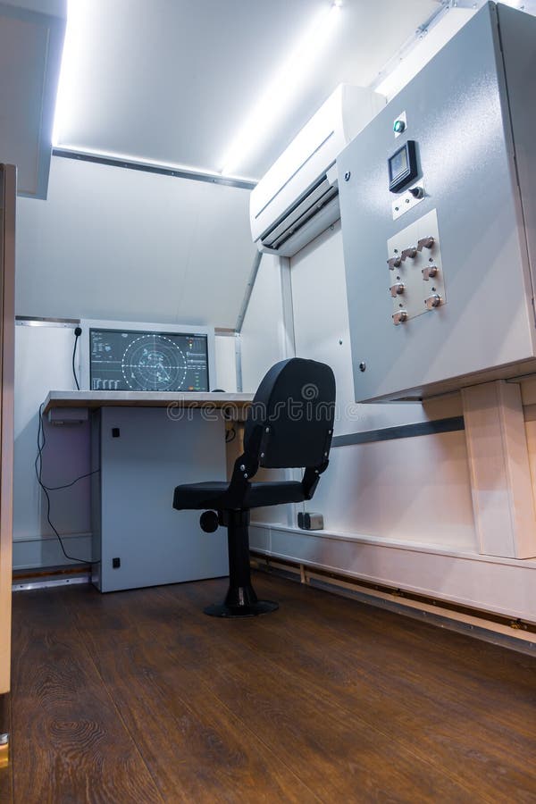 Mobile Ground Radar Control Panel. Radar Complex Stock Image - Image of ...