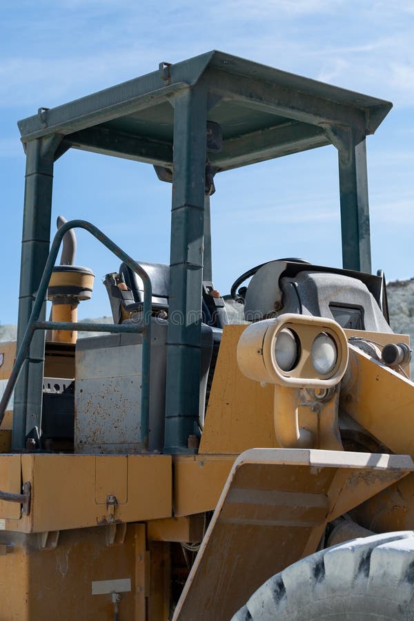 Operator Station of a Wheel Loader Stock Photo - Image of drive, post ...