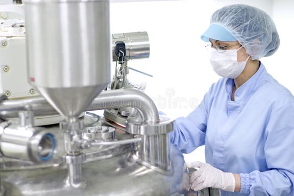 Operator of a Sterile Machine Stock Image - Image of pharmaceutical ...