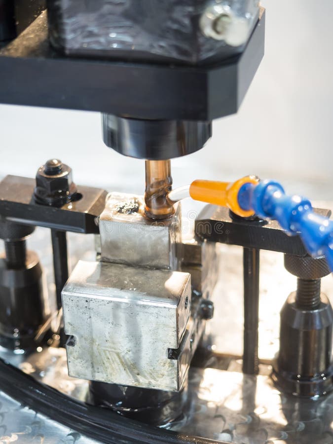Operator Use EDM Electrod To Make Precision Mold and Die Stock Image ...