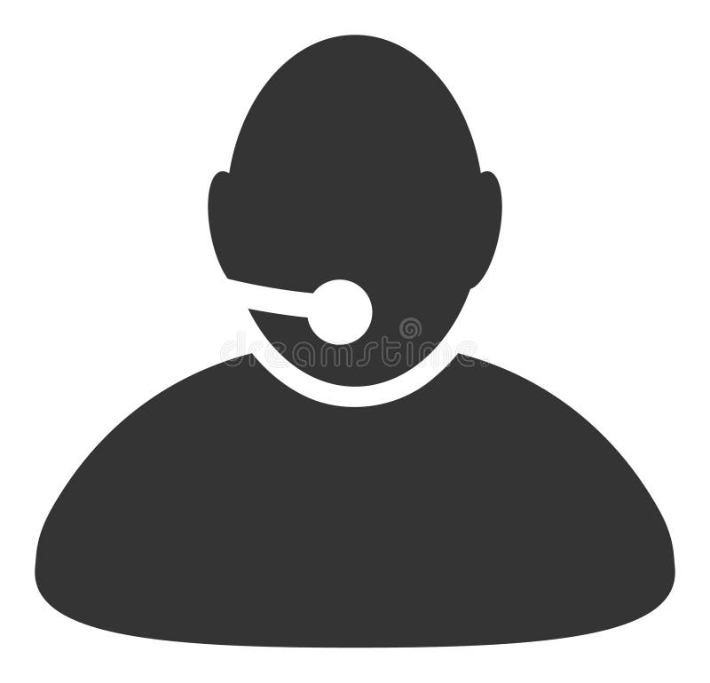 Operator Vector Line Icon, Linear Concept, Outline Sign, Symbol Stock ...