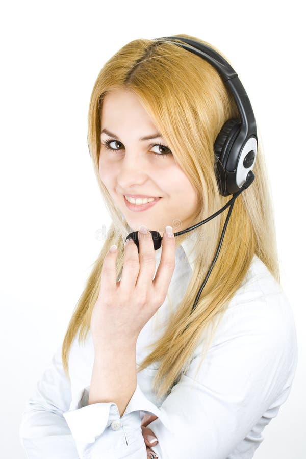 Operator woman stock photo. Image of help, agent, girl - 13596196