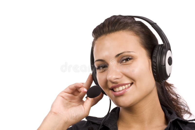 Operator woman stock image. Image of latin, lady, communication - 15491927