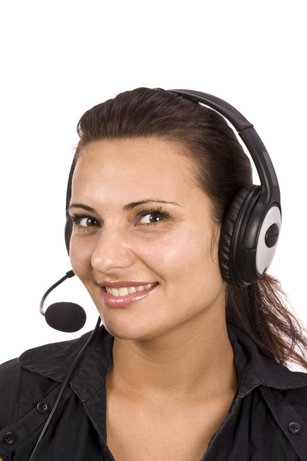 Operator woman stock photo. Image of phone, female, friendly - 15541058