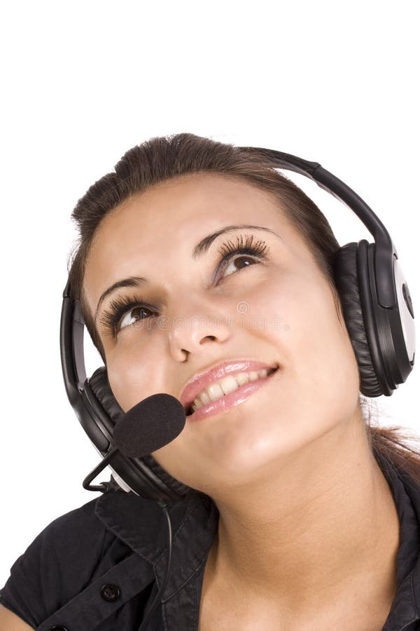 OPERATOR of a CALL CENTER stock image. Image of helpful - 1001105
