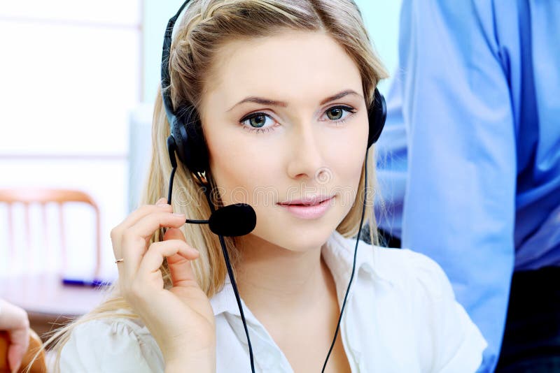 Operator at work stock photo. Image of helpline, executive - 13508246