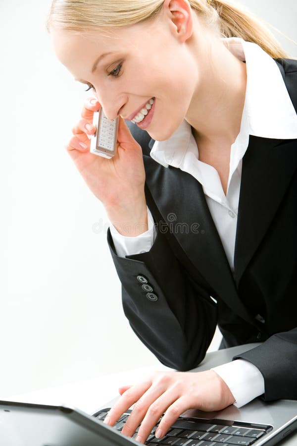 Operator at work stock photo. Image of calling, attractive - 4719896