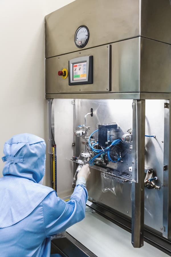 Operator Work on Infusion Pharmaceutical Industry Stock Image - Image ...