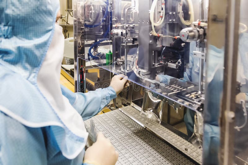 Operator Work on Infusion Pharmaceutical Industry Stock Photo - Image ...