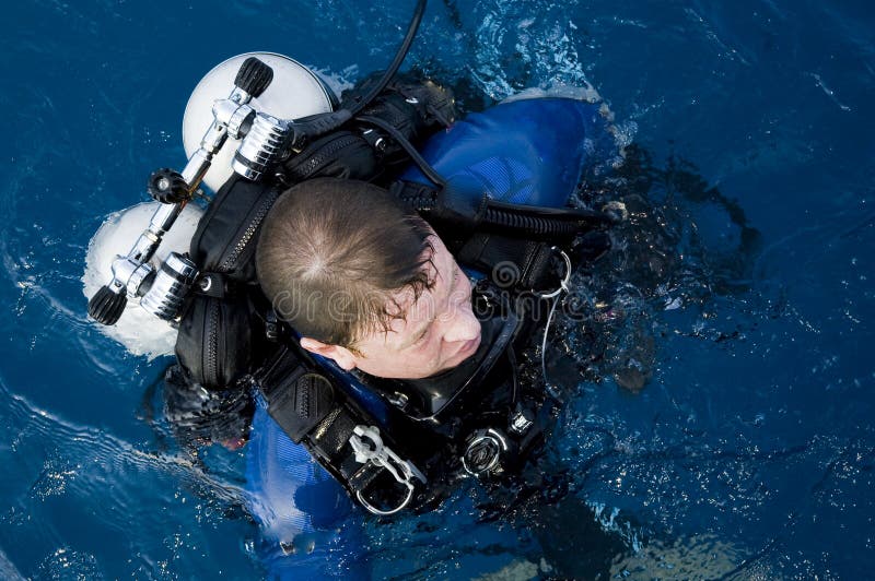 Operatore Subacqueo Tecnico Immagine Stock - Immagine di superficie ...