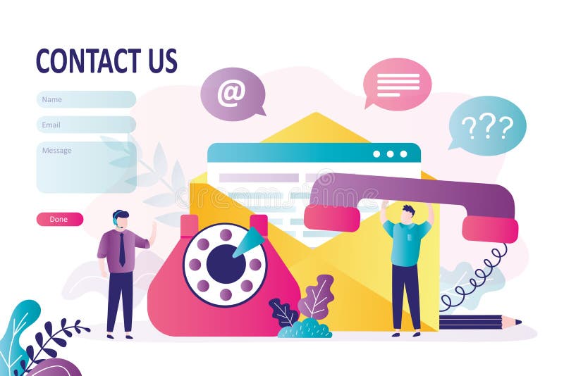 Contact Us Men Phone Stock Illustrations – 24 Contact Us Men Phone ...