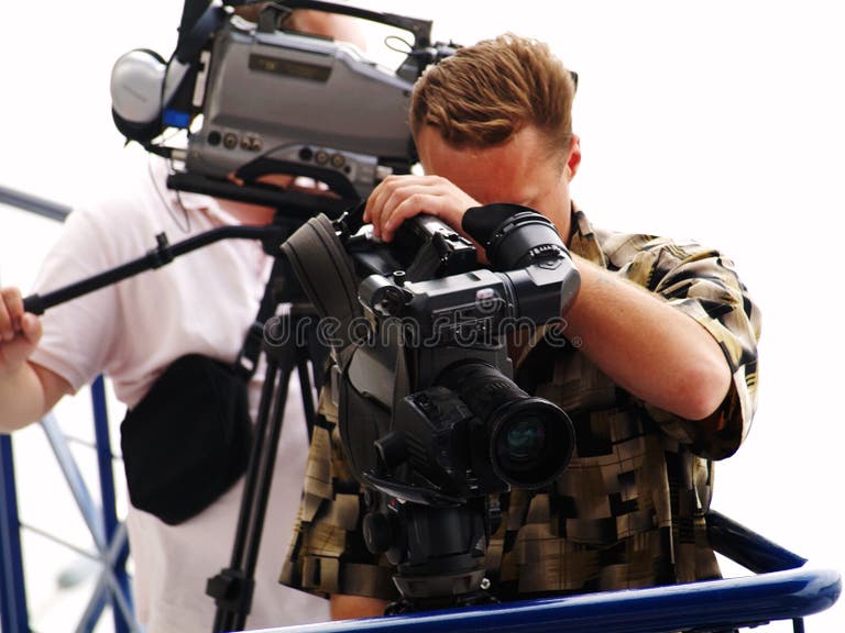 Operators on the work stock photo. Image of broadcasting - 3022198