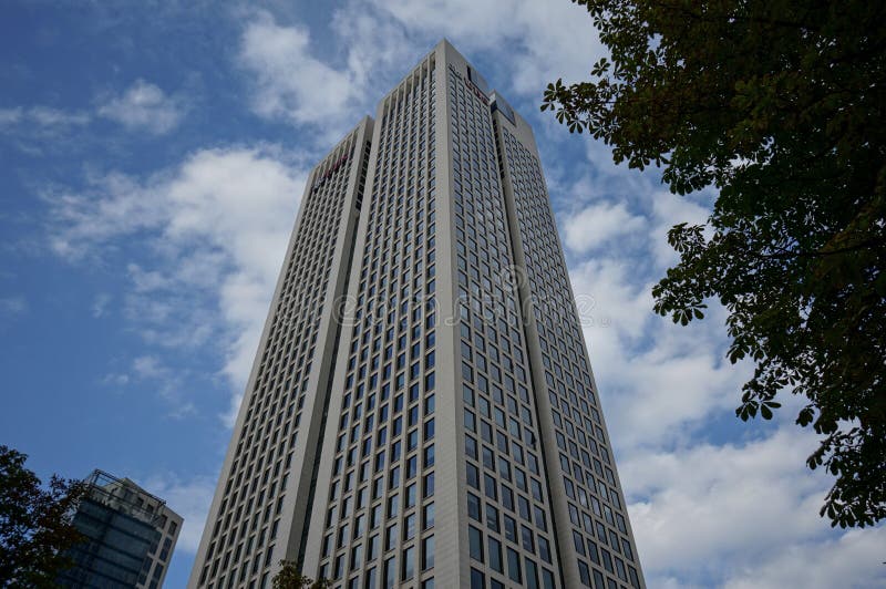 Opernturm Skyscraper in Frankfurt, Germany Editorial Photography ...