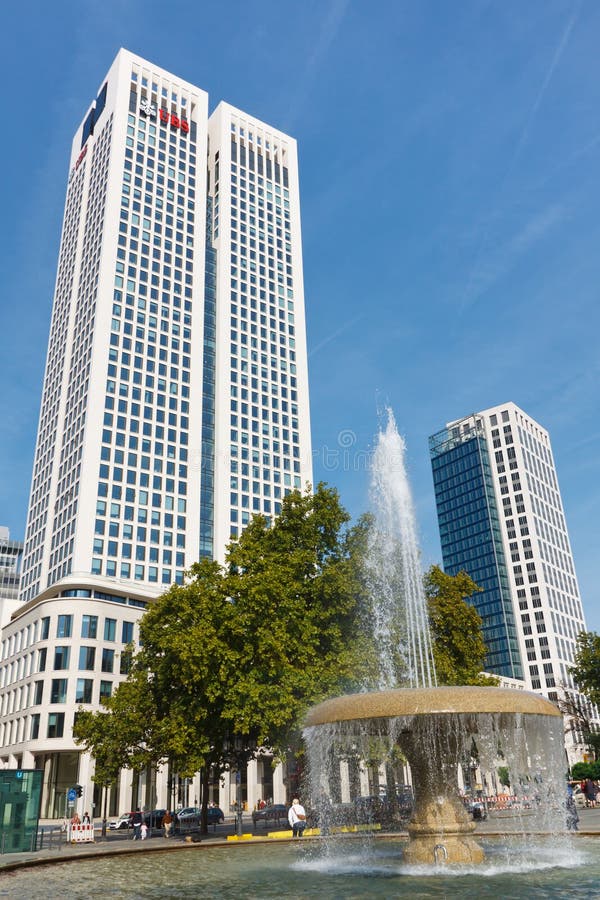 Opernturm Skyscraper in Frankfurt, Germany Editorial Photography ...